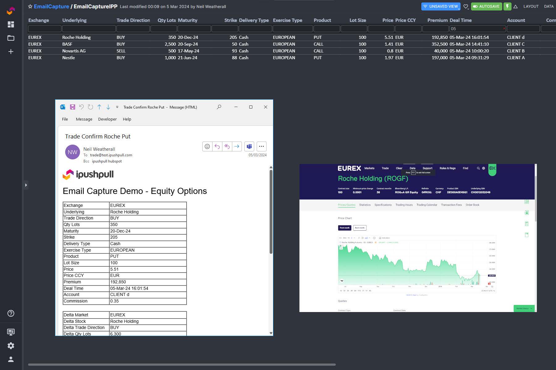 Trade Capture & Booking - Manage all Trade Confirmations in a Single Place | ipushpull